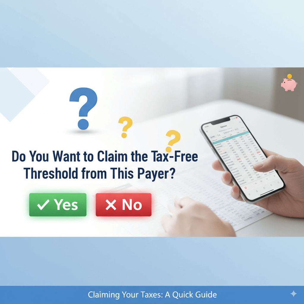 Do You Want to Claim the Tax-Free Threshold from This Payer? Yes or No ...